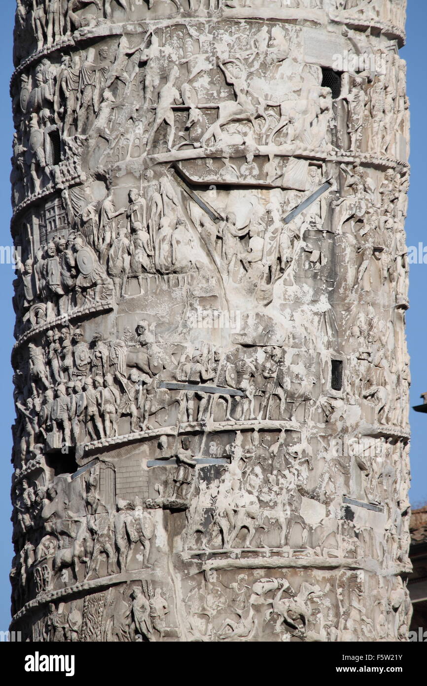 Column marcus aurelius detail hi-res stock photography and images - Alamy
