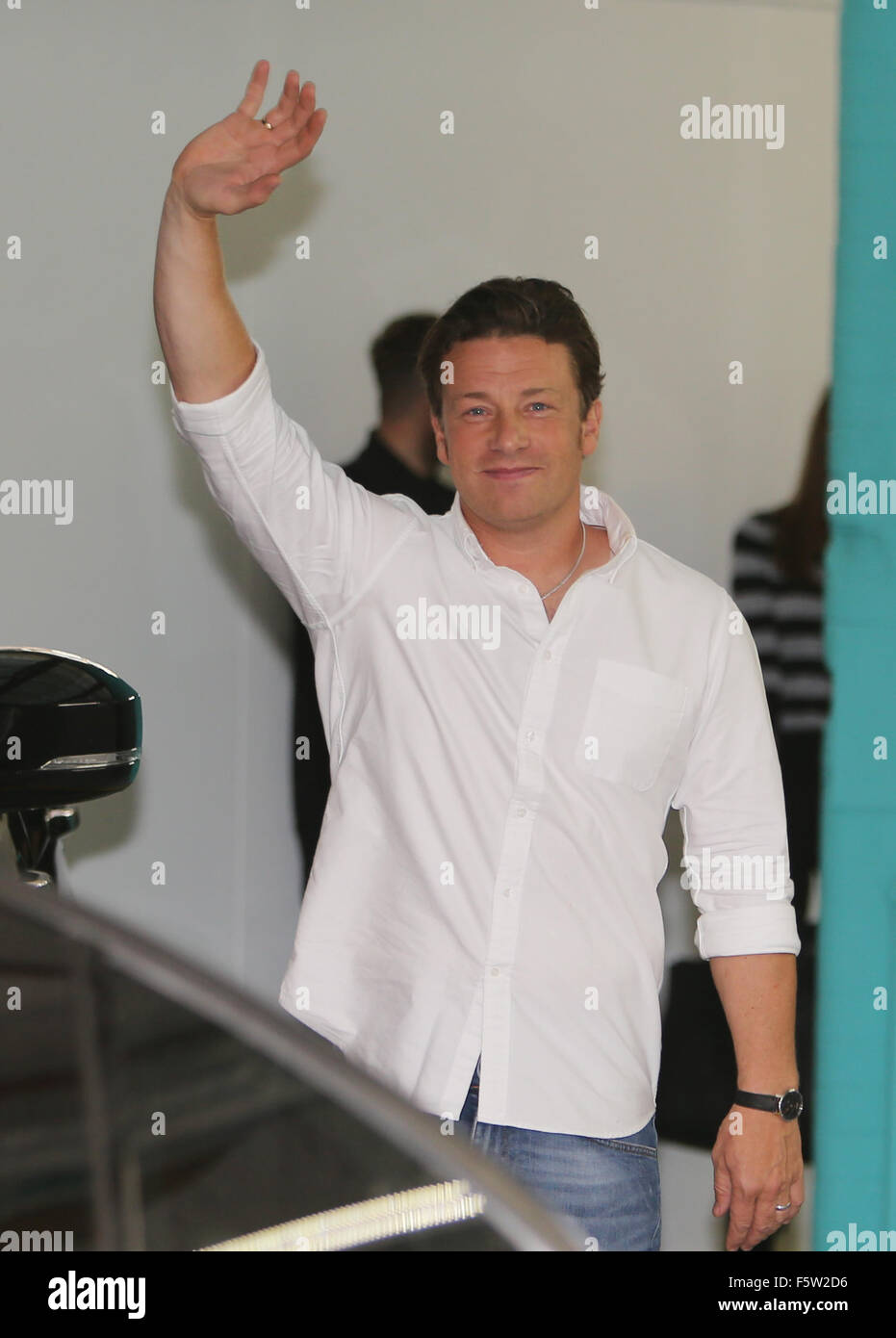 Jamie Oliver outside ITV Studios Featuring: Jamie Oliver Where: London ...