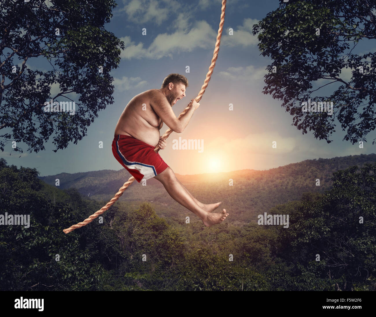 Flying rope hi-res stock photography and images - Alamy