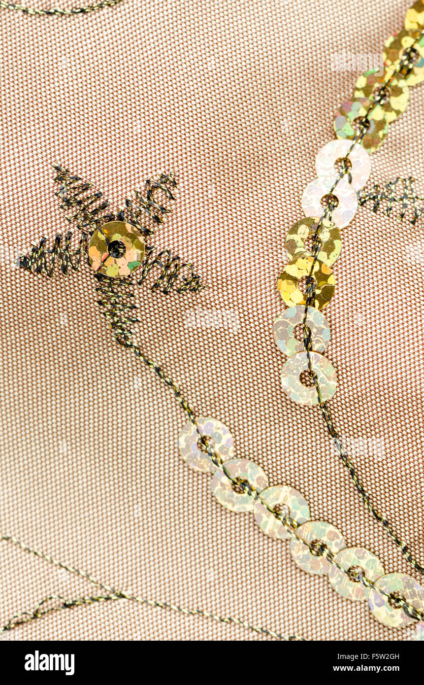 Fabric texture with spangles, sequin to background Stock Photo - Alamy