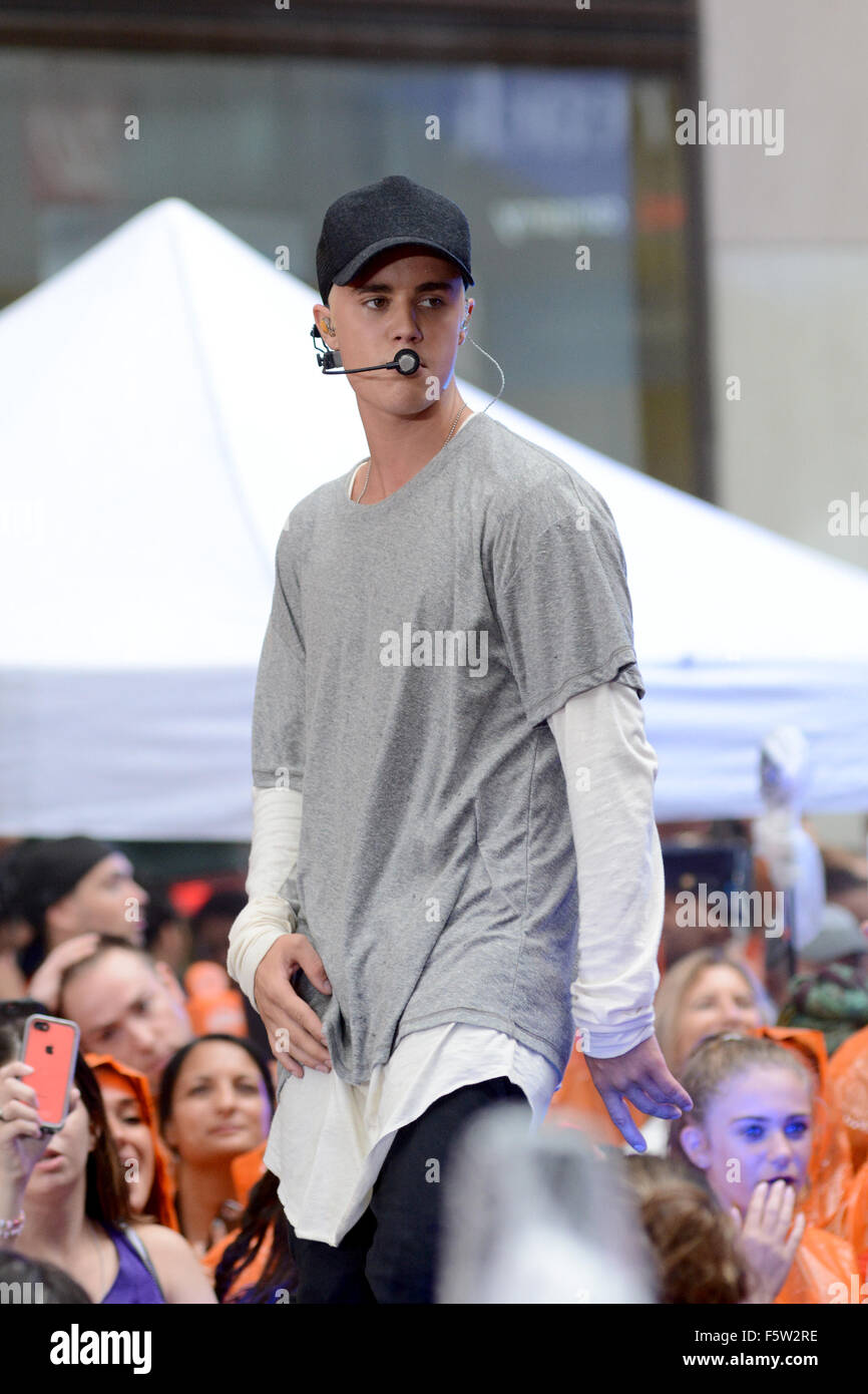Justin Bieber Performing Live At NBC's "Today" Show Featuring: Justin ...