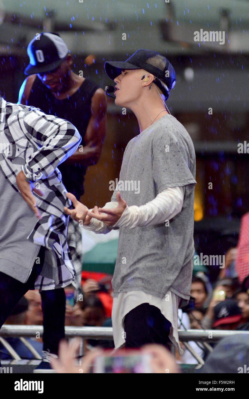 Justin Bieber Performing Live At NBC's "Today" Show Featuring: Justin ...