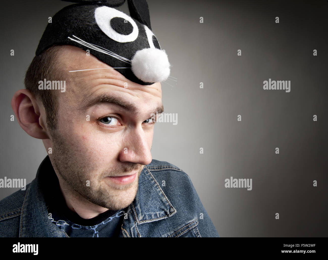 Portrait funny man hat hi-res stock photography and images - Alamy