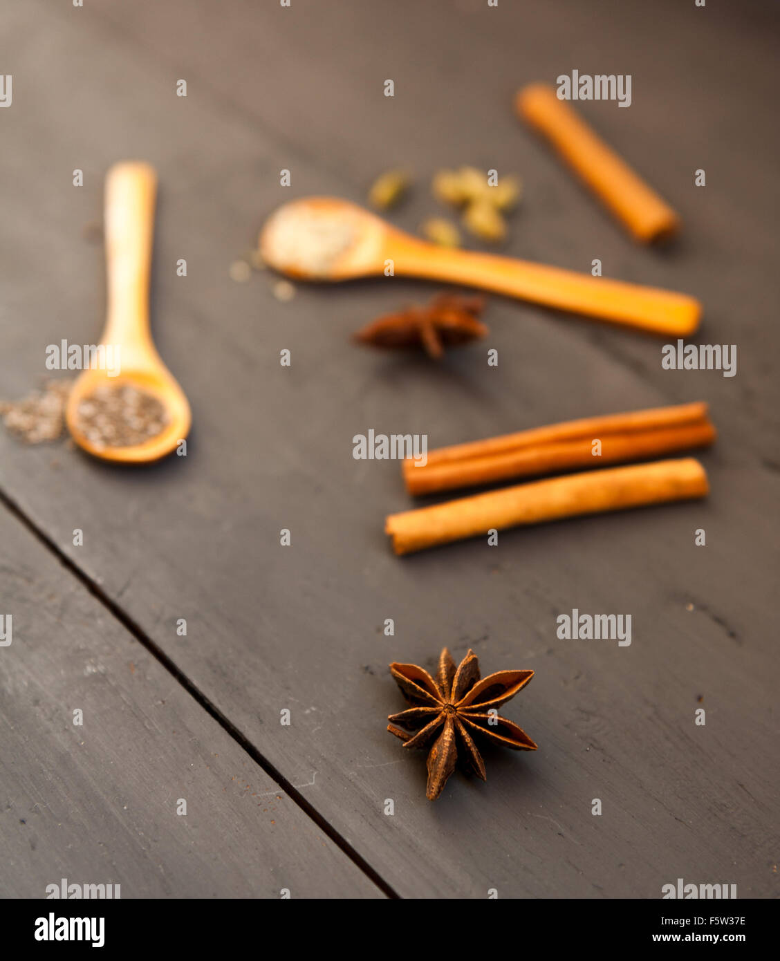 Different types of spices and seeds Stock Photo - Alamy