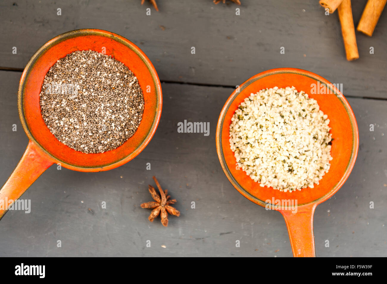 Different types of spices and seeds Stock Photo - Alamy