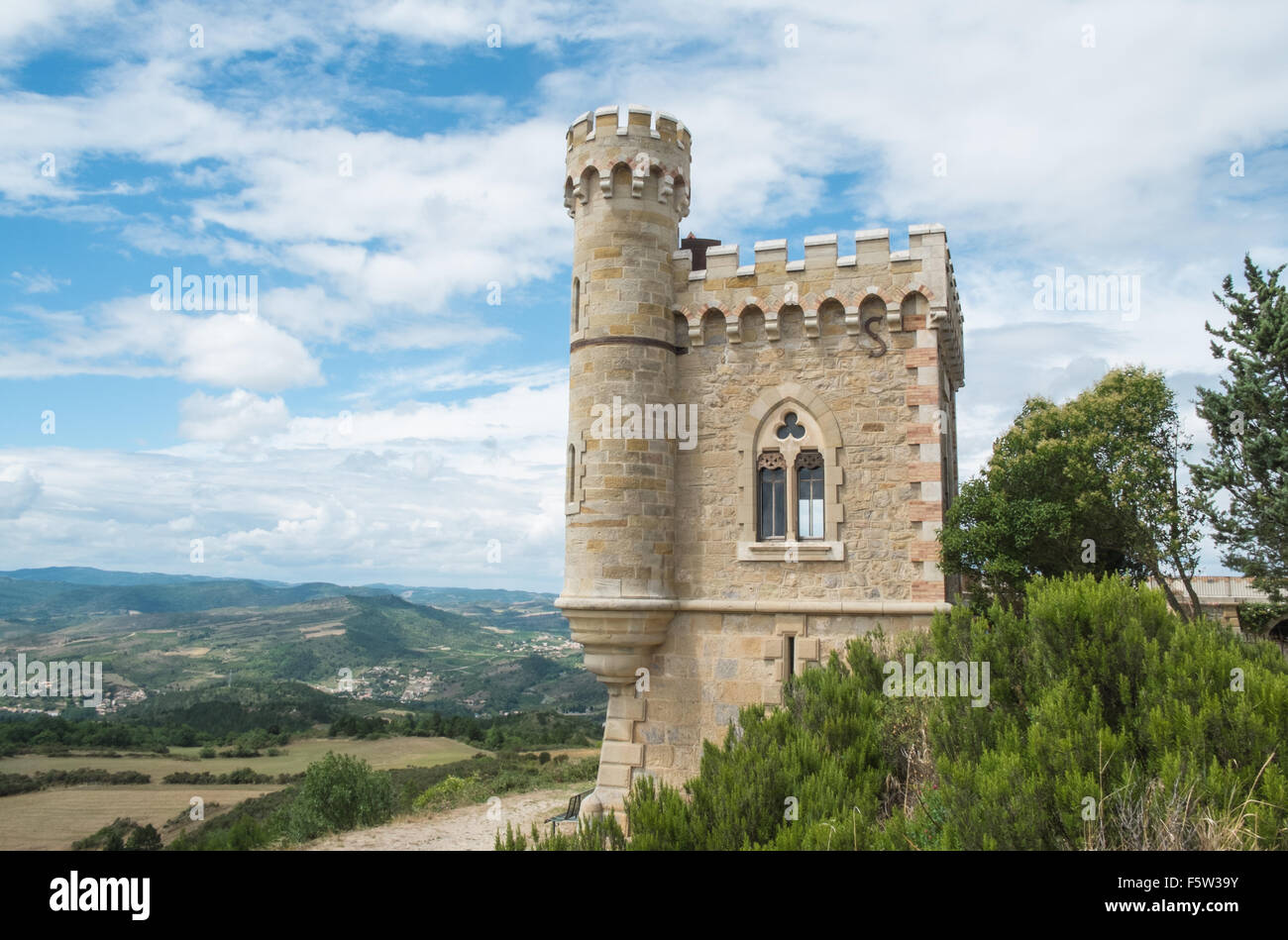 Magdala Tower at Rennes le Chateau,hilltop village associated with many ...