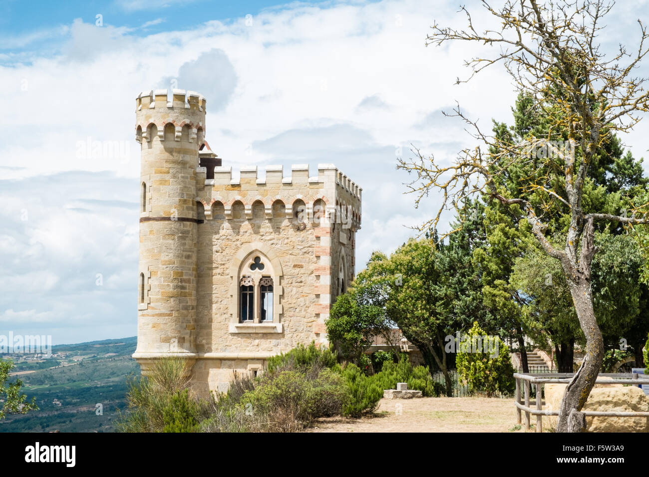 Magdala Tower at Rennes le Chateau,hilltop village associated with many ...