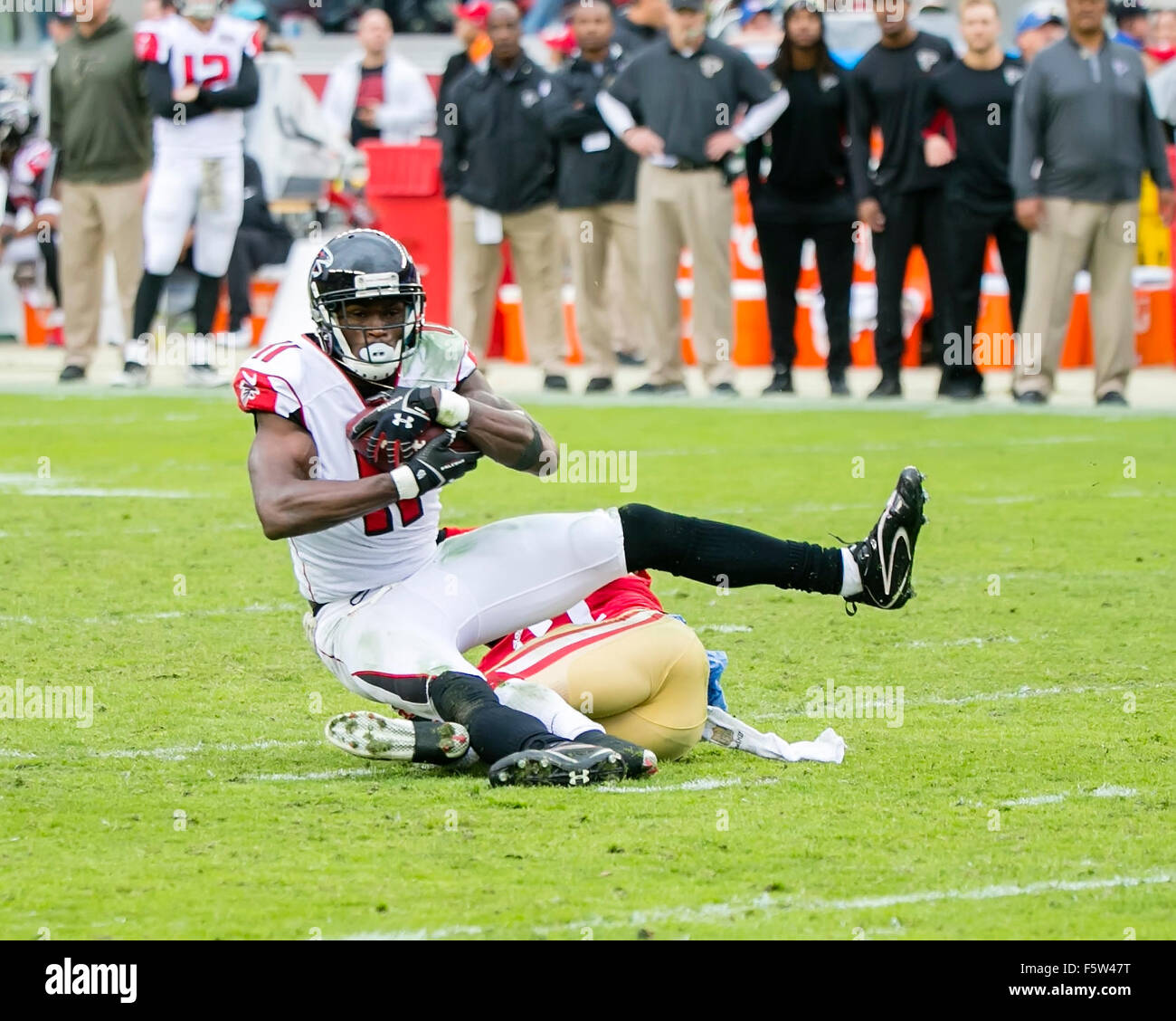 Santa Clara, CA. 8th Nov, 2015. Atlanta Falcons wide receiver Julio ...