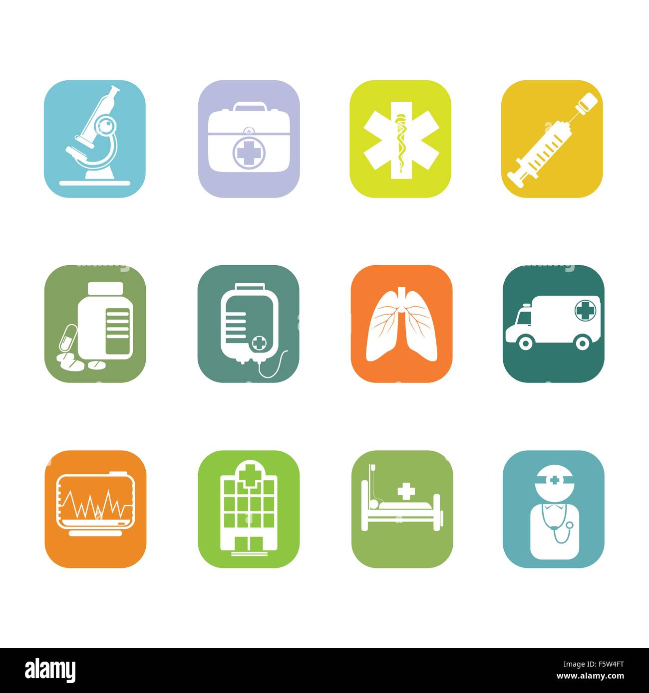 A vector illustration of medical icon sets Stock Vector Image & Art - Alamy