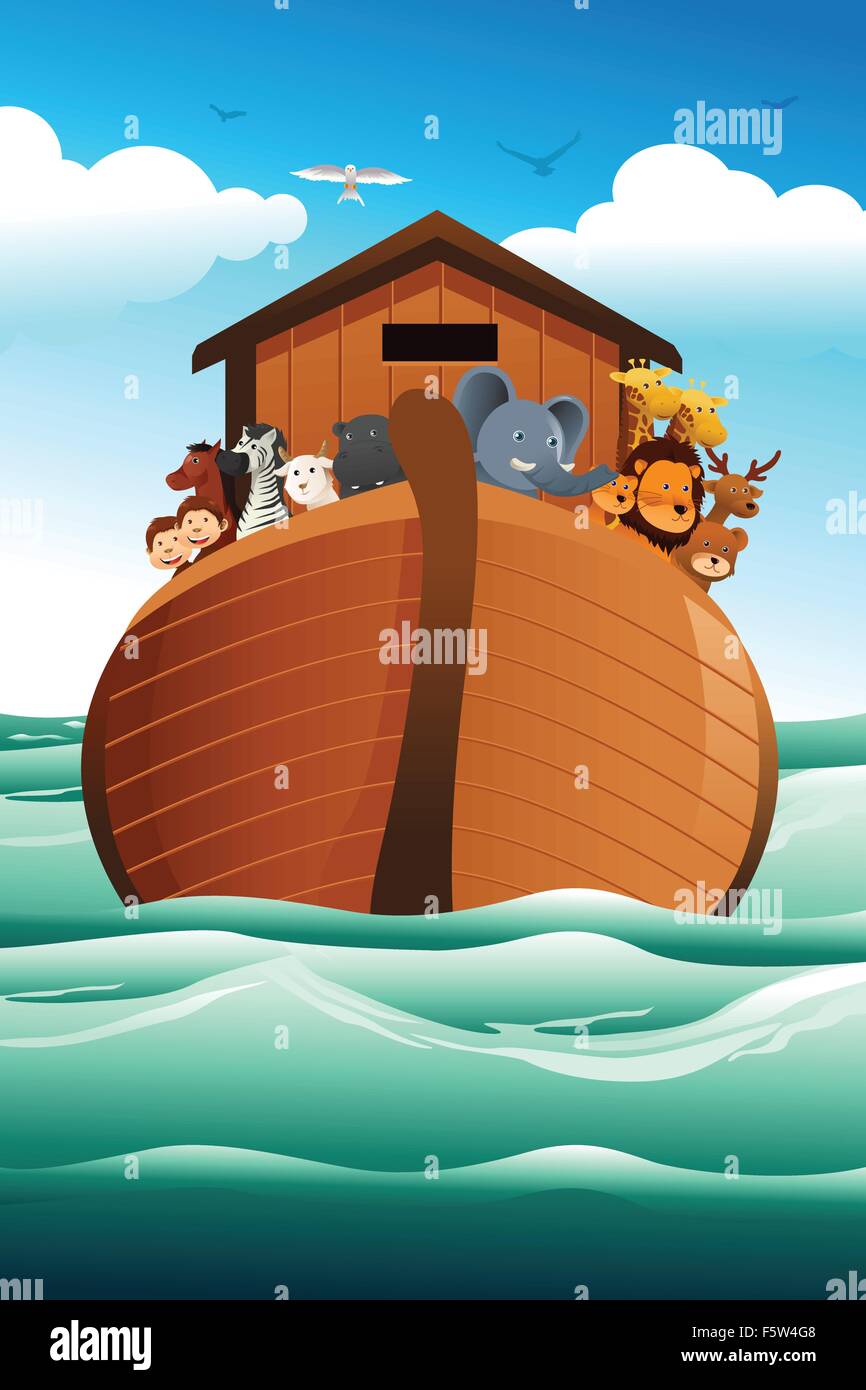 Noah cartoon hi-res stock photography and images - Alamy