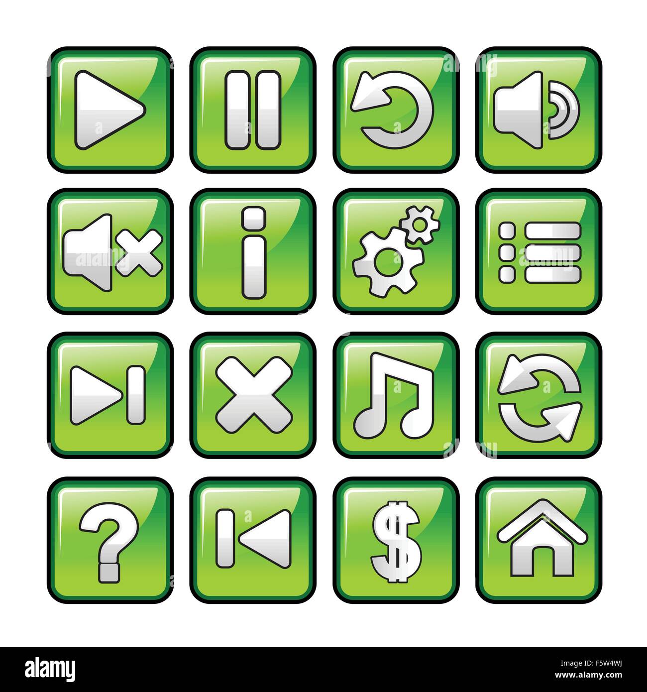 A vector illustration of game icon sets Stock Vector Image & Art - Alamy