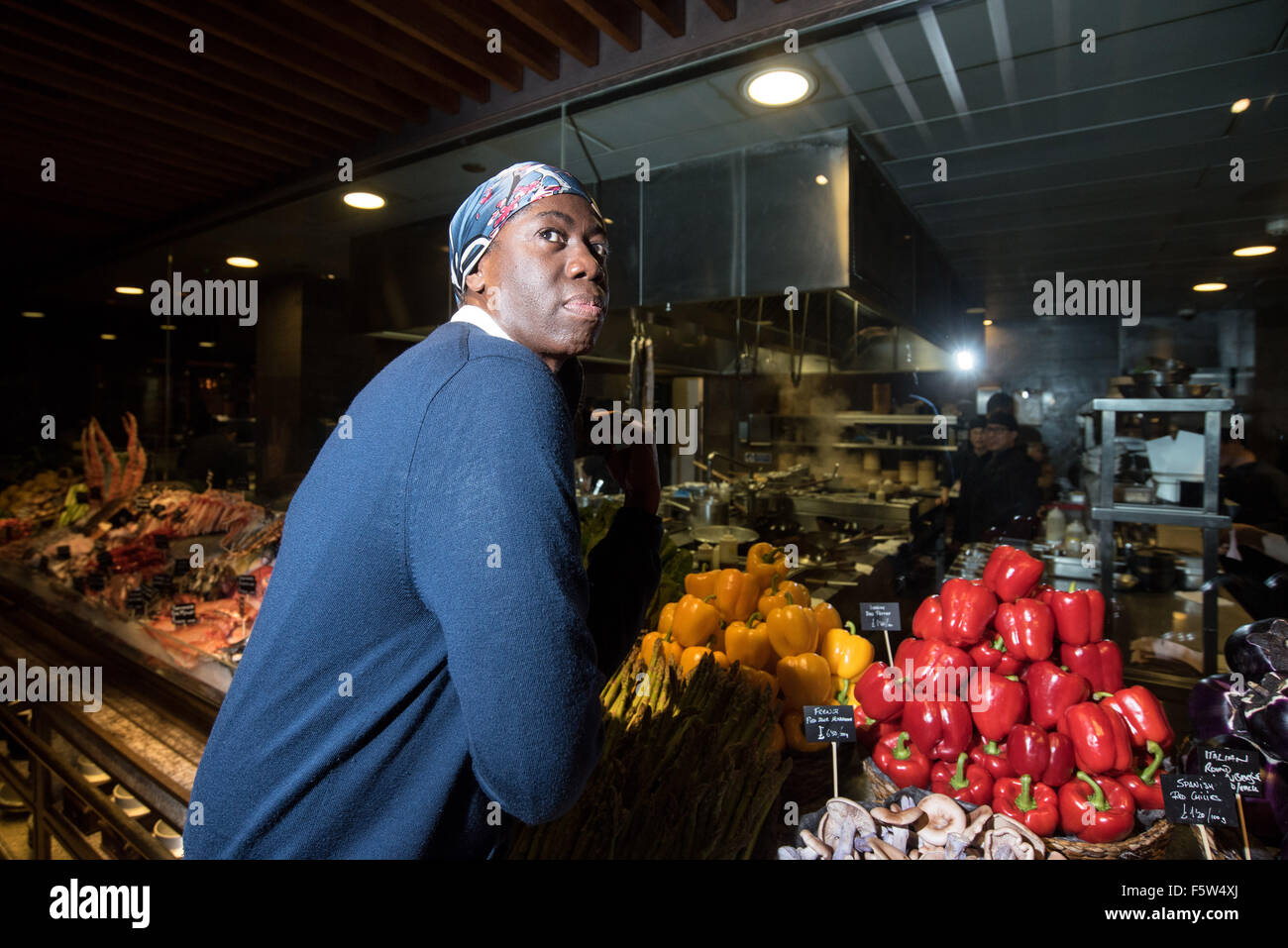 America's Next Top Model runway coach Miss J. out and about at Novikov ...