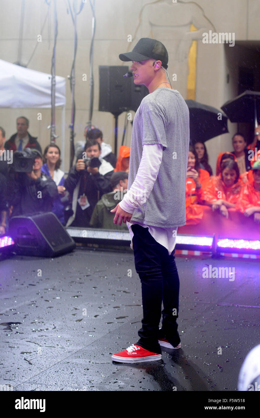 Justin Bieber Performing Live At NBC's "Today" Show Featuring: Justin ...