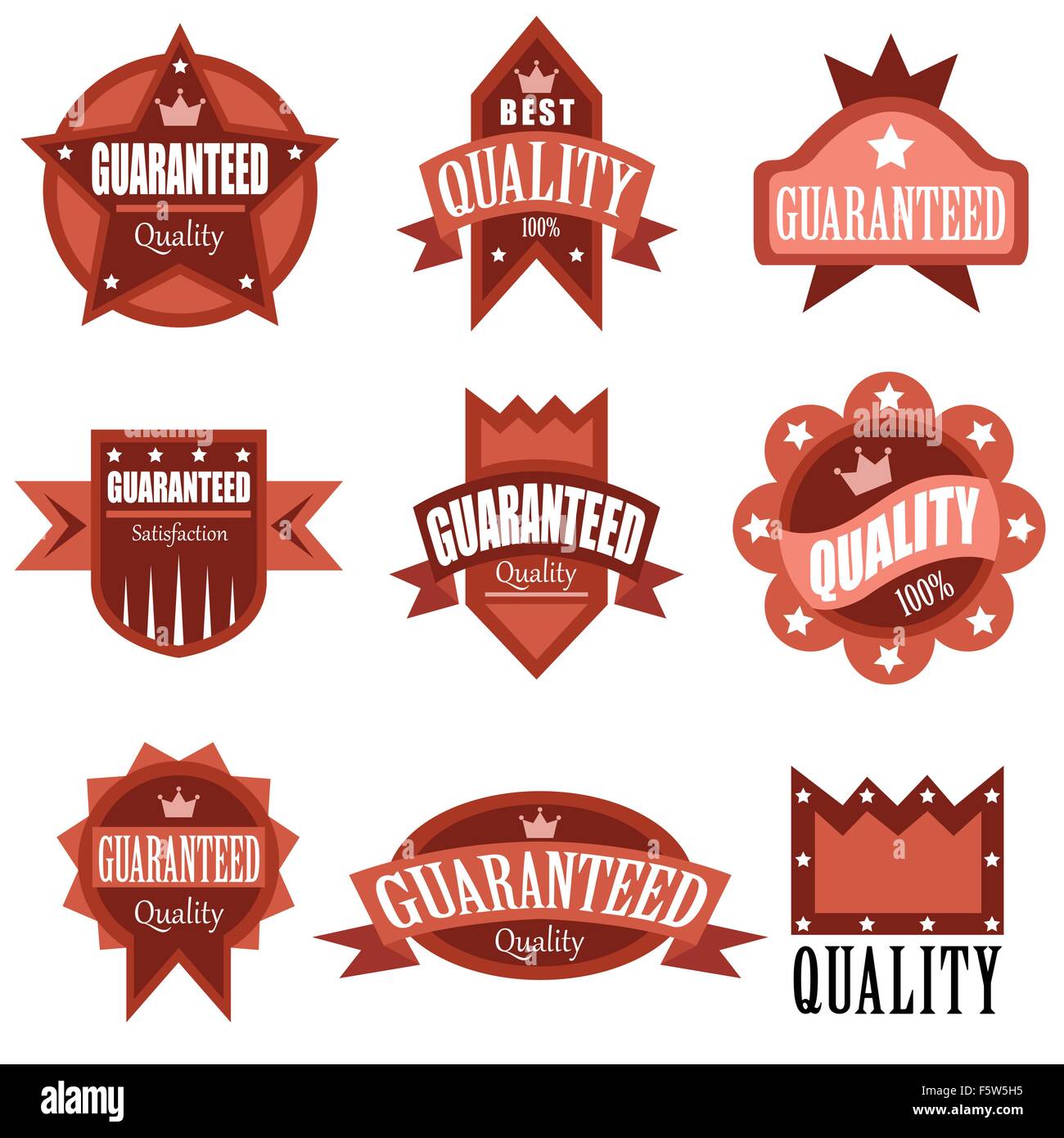 A vector illustration of high quality label designs Stock Vector Image ...