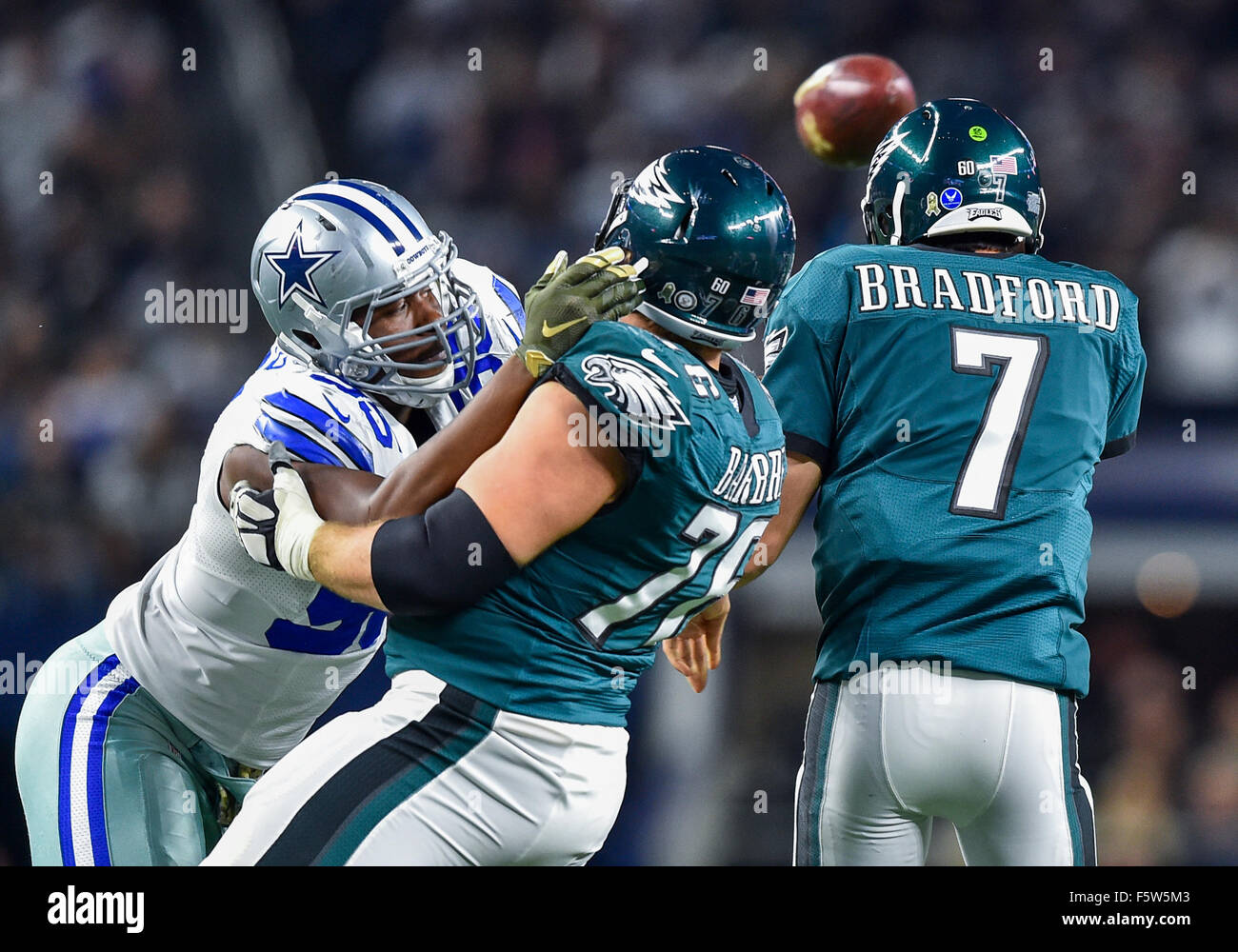 November 08th, 2015:.Dallas Cowboys defensive tackle David Irving (95 ...