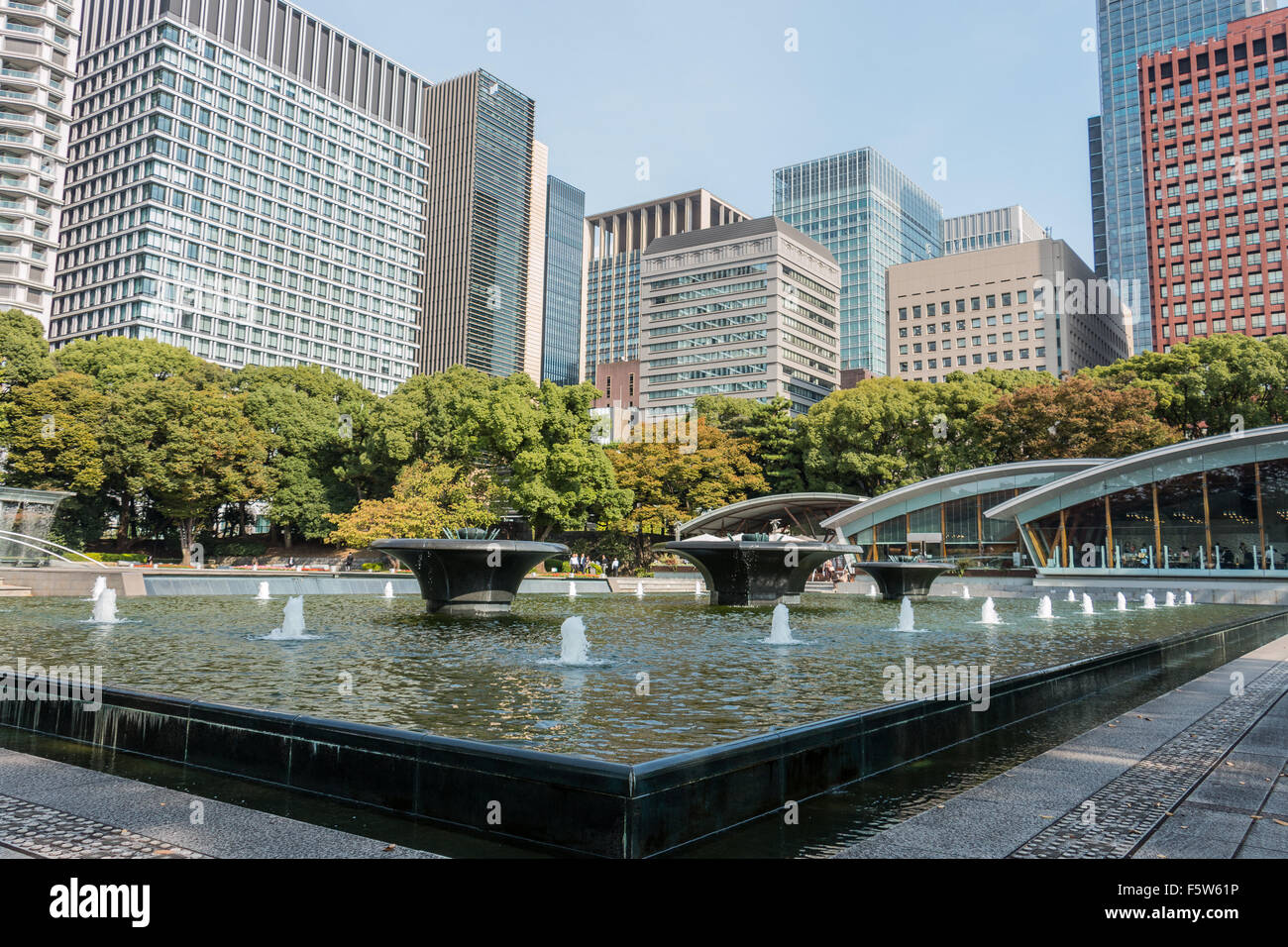 Water Fountains near Imperial Palace, Tokyo Stock Photo - Alamy