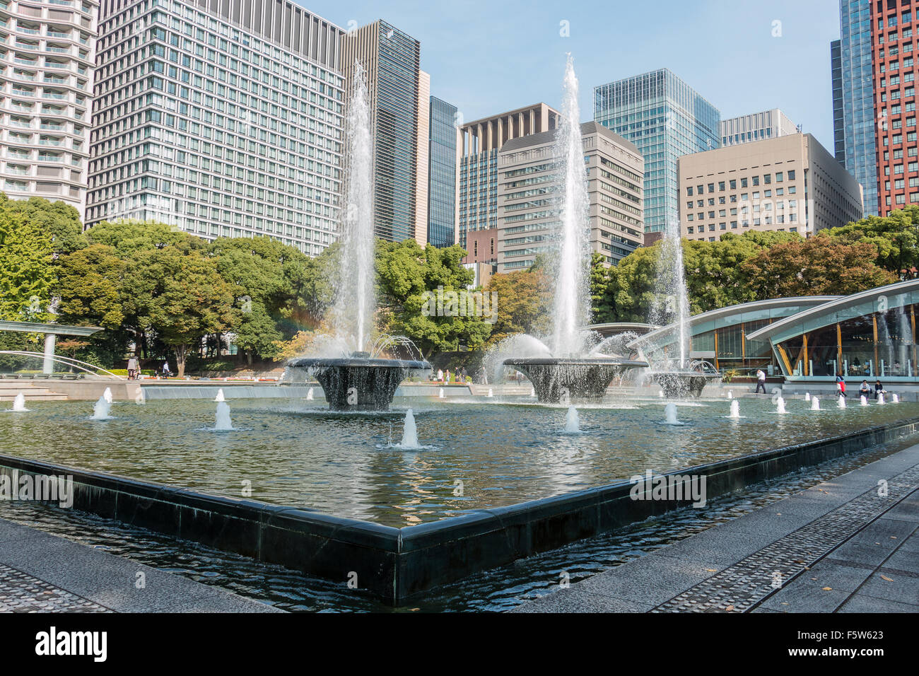 Water Fountains near Imperial Palace, Tokyo Stock Photo - Alamy
