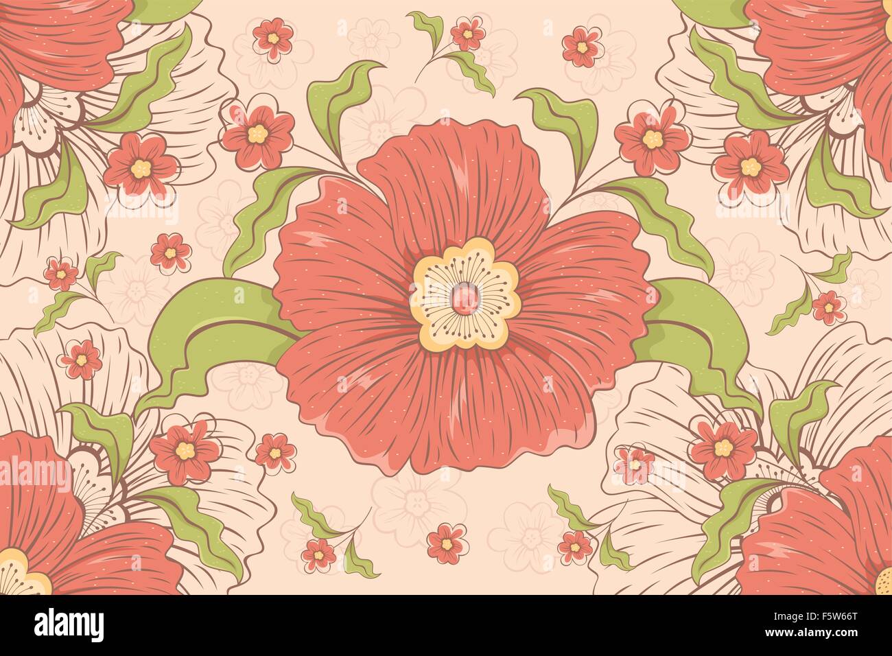 A vector illustration of flower pattern design Stock Vector Image & Art ...