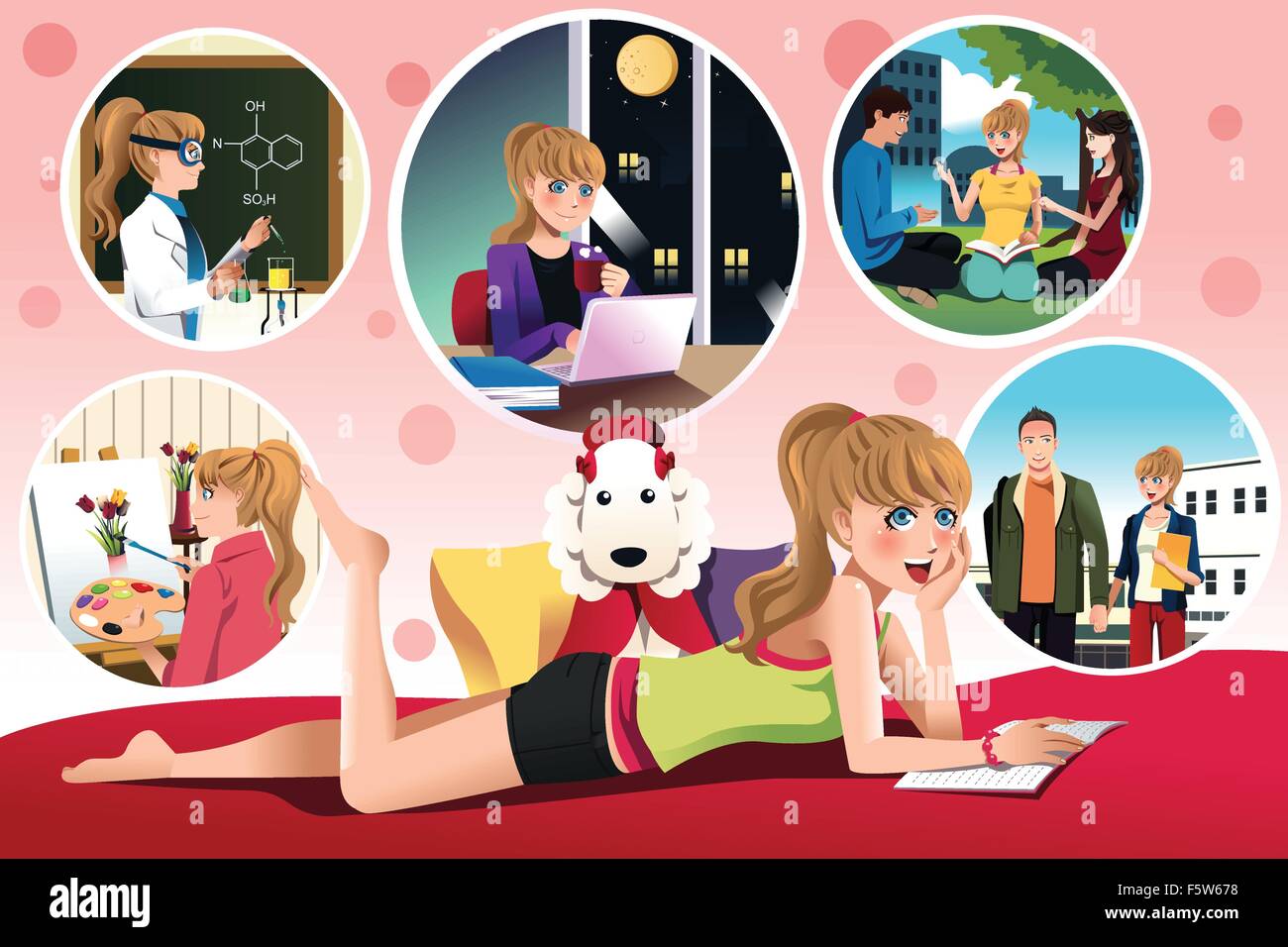 Future teenager Stock Vector Images - Alamy