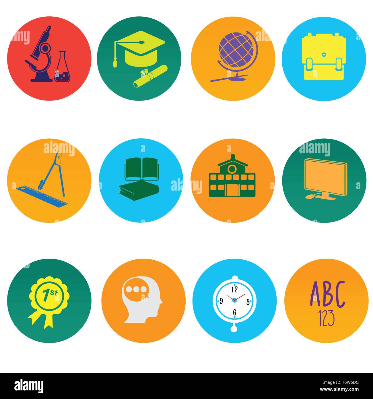 Modern educational thinking Stock Vector Images - Alamy