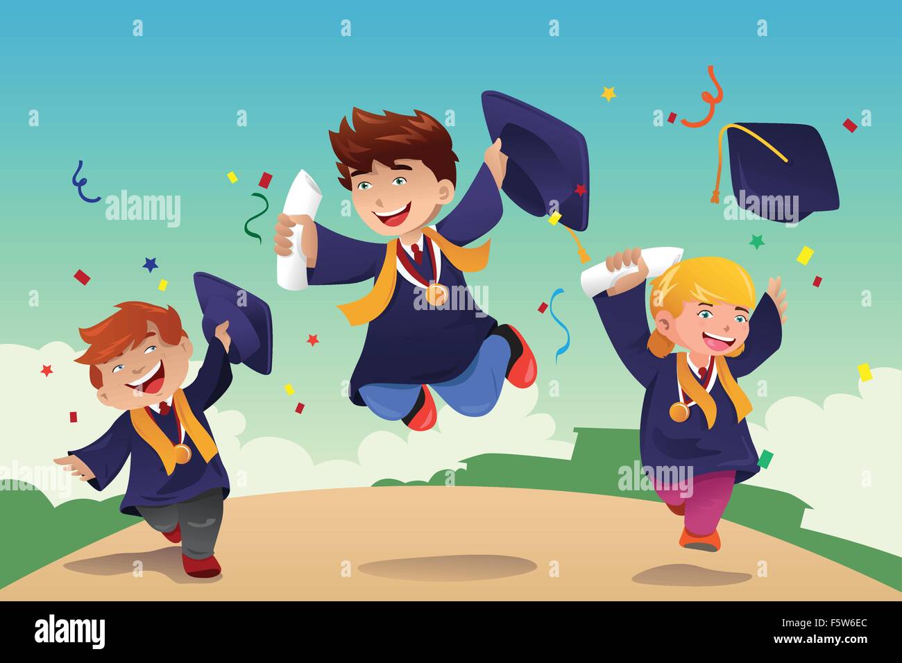Achievement cartoon celebrate celebrating hi-res stock photography and ...