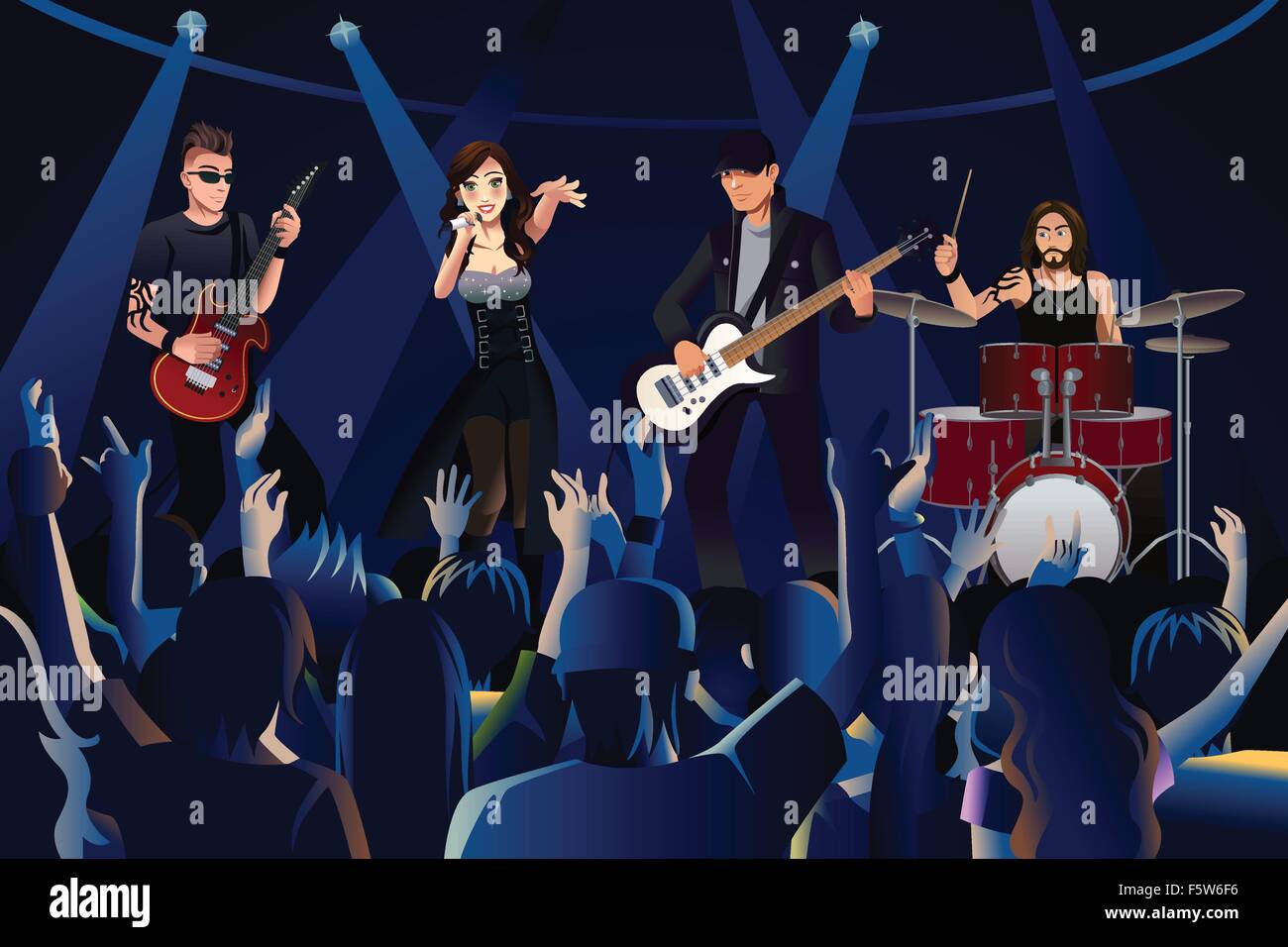 People crowd audience in Stock Vector Images - Alamy