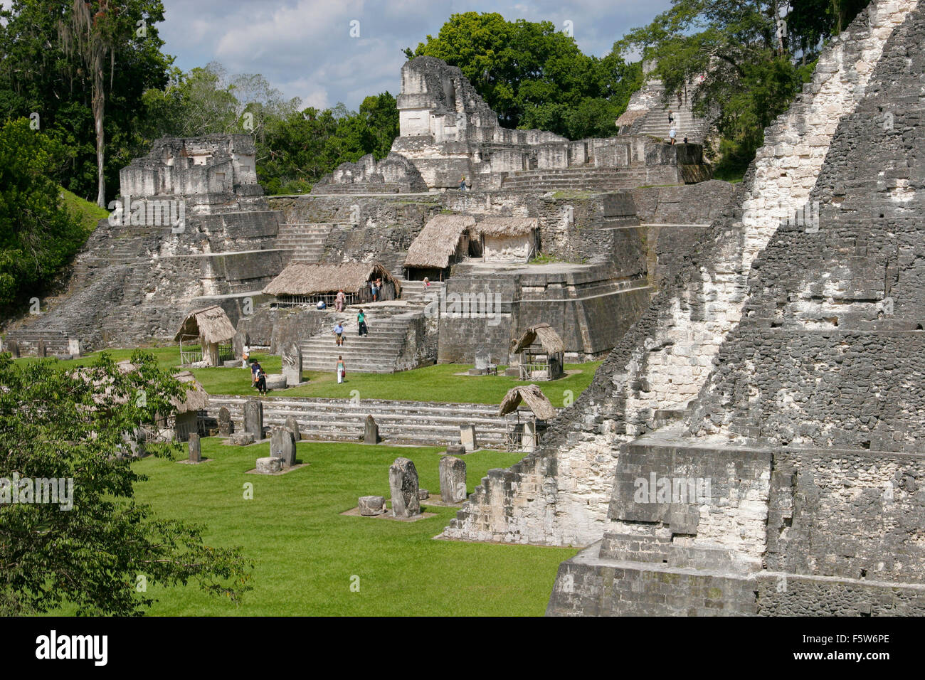 Mayan pyramid in Tikal, Guatemala, South America Stock Photo: 89679254 ...