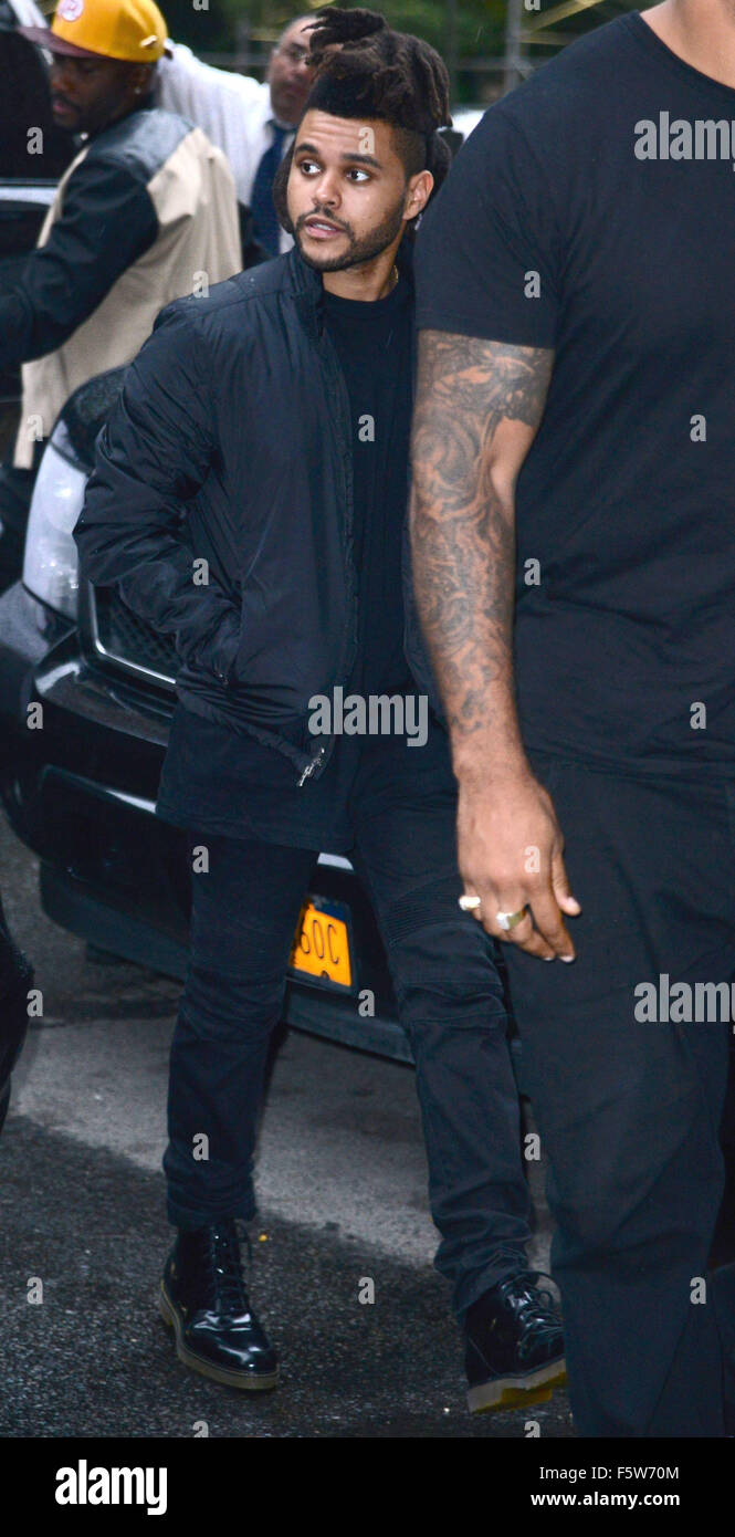The Weeknd returning to his hotel Featuring: The Weeknd Where: New York ...