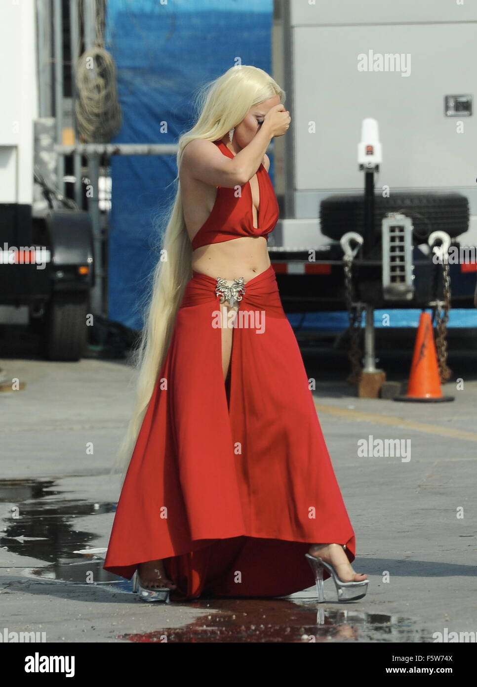 Lady Gaga leaves little to the imagination as she steps out of her ...