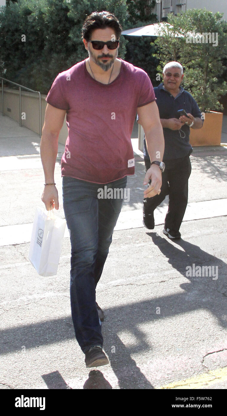 True Blood actor Joe Manganiello leaves a cigar shop in Beverly Hills ...