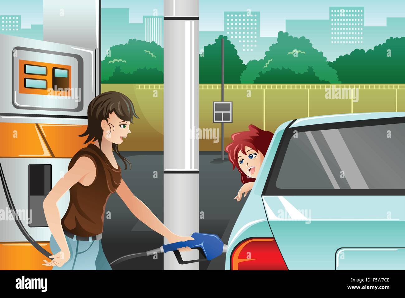 Cartoon gas up hi-res stock photography and images - Alamy