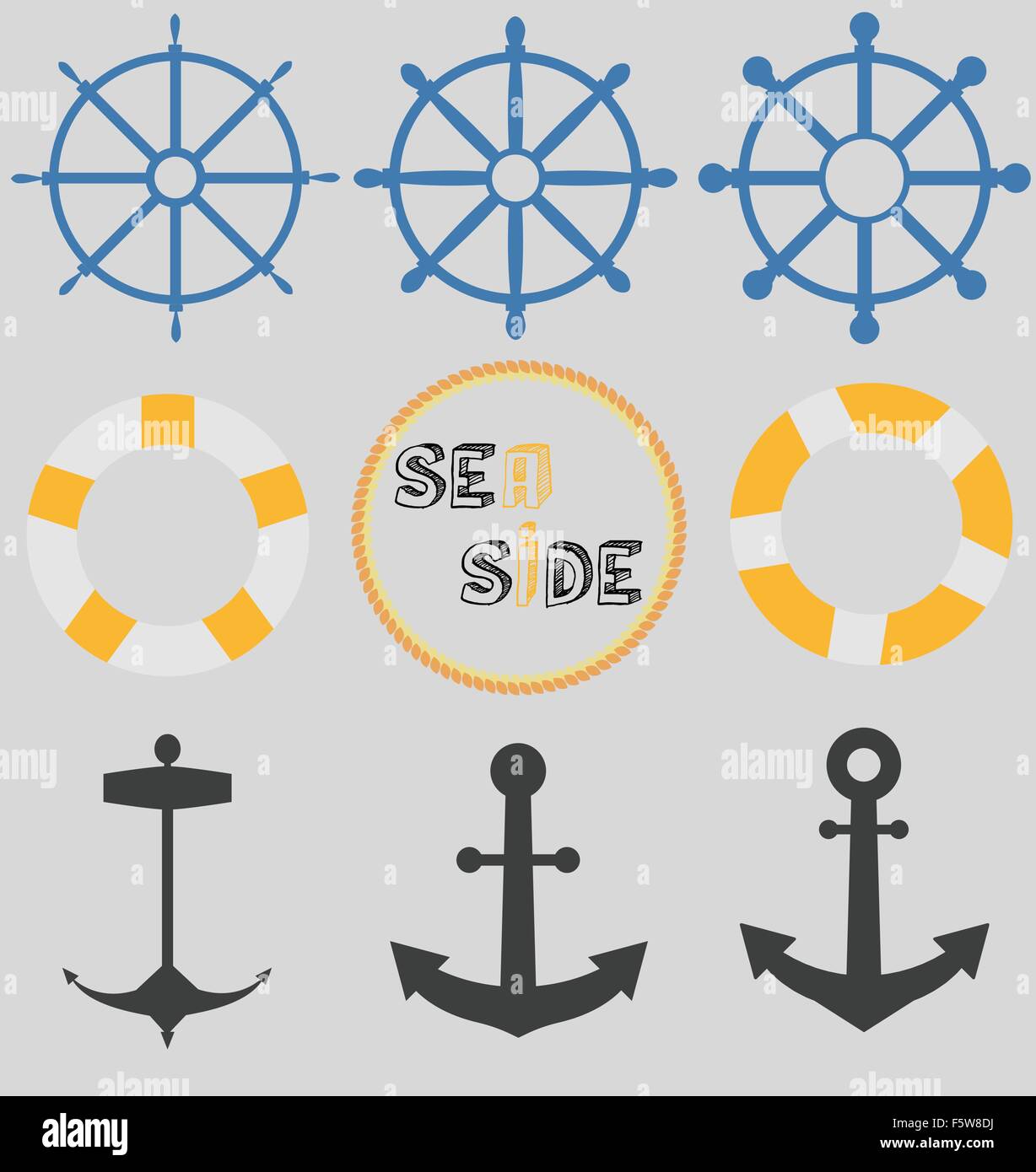 Sea Icons set illustration vector eps 10 Stock Vector Image & Art - Alamy