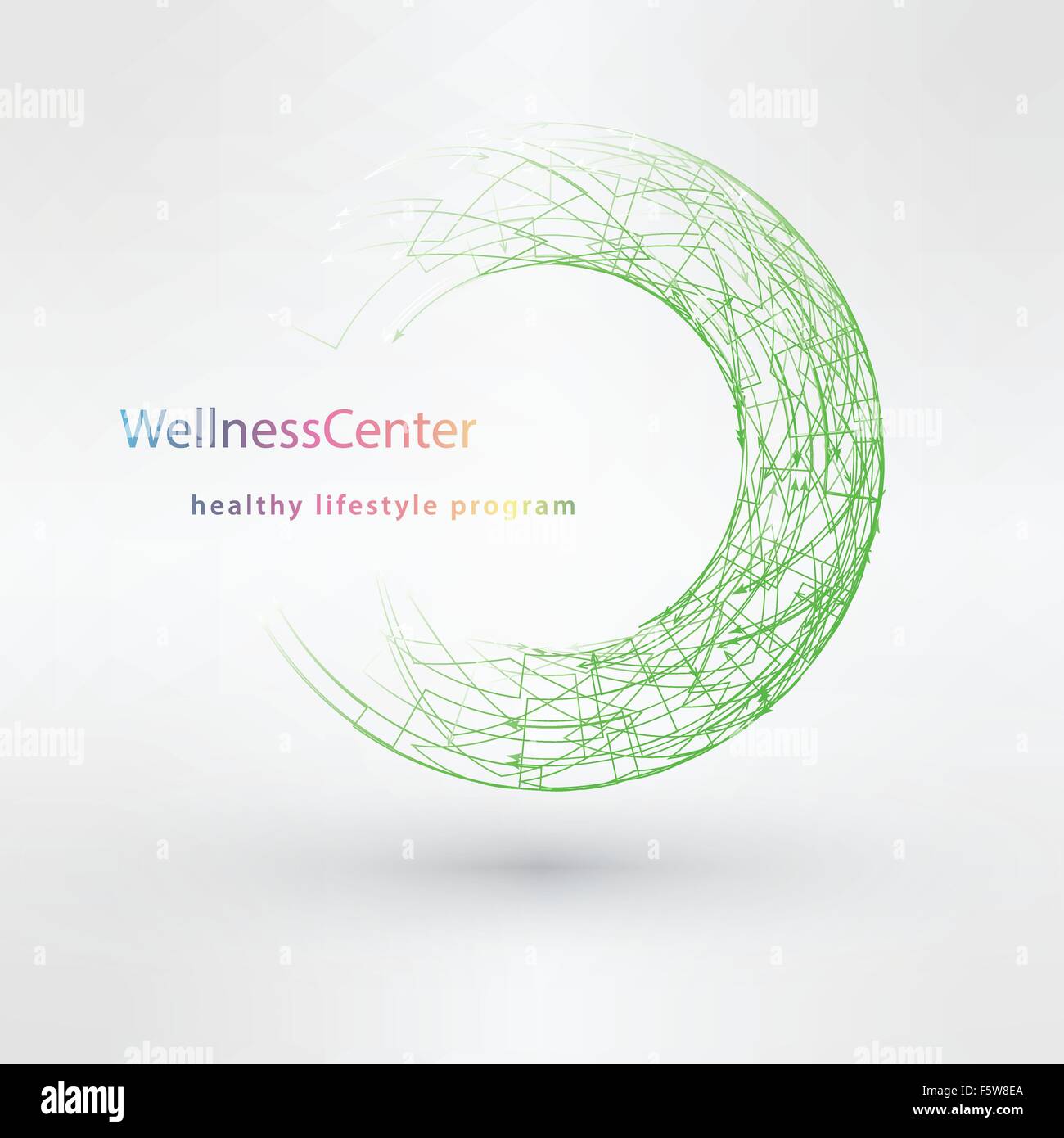 WELLNESS circle stamp cloud, fitness, sport, health concept Stock ...