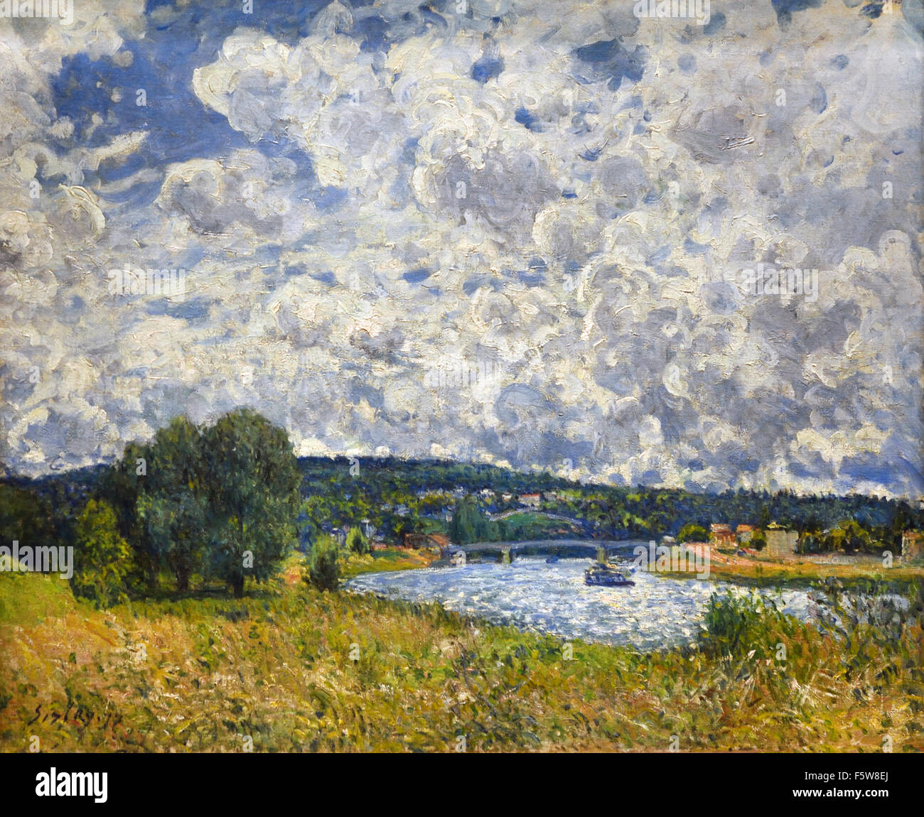 La Seine à Suresnes - The Seine at Suresnes 1877 Alfred Sisley 1839 ...