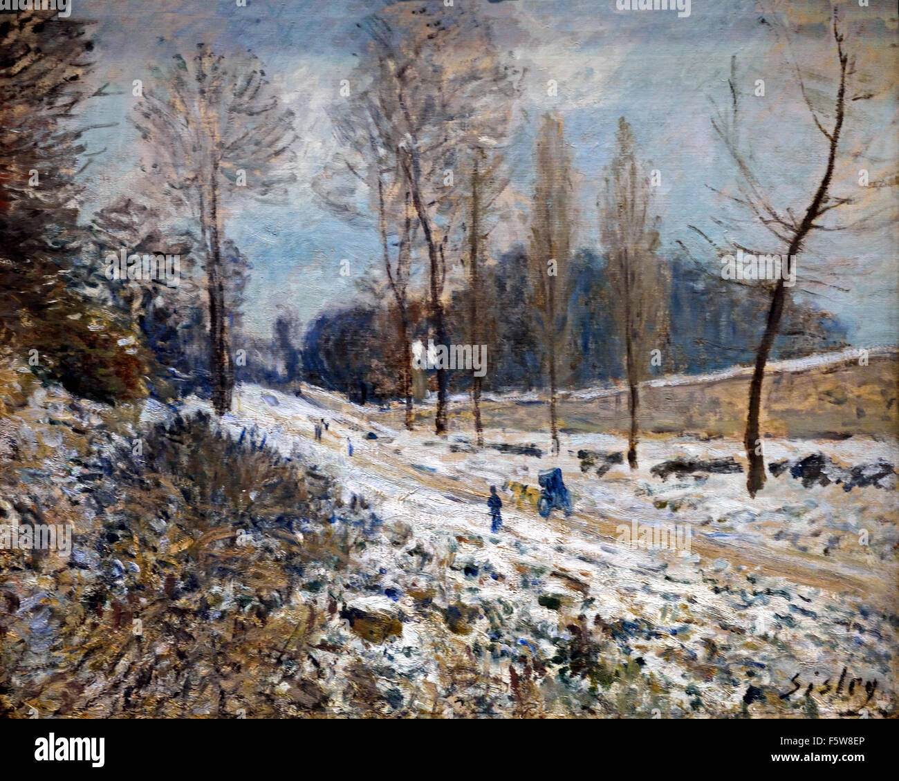 Sisley Paintings Winter
