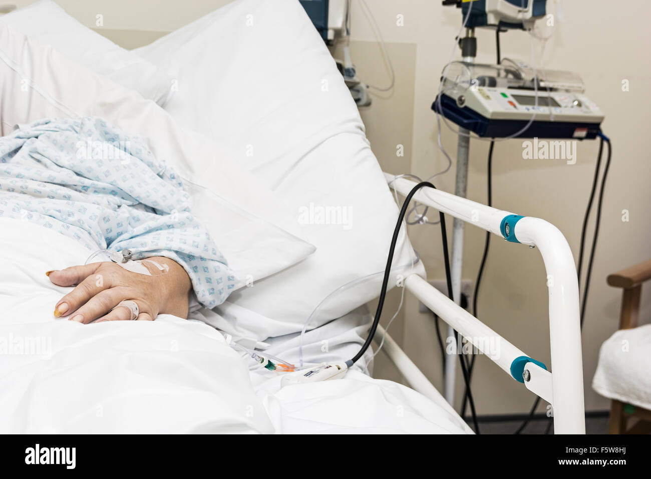 Arm of hospital patient with intravenous drip Stock Photo - Alamy