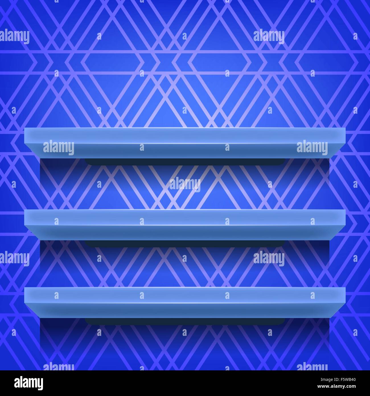 Blue Empty Shelves Stock Vector Image & Art - Alamy