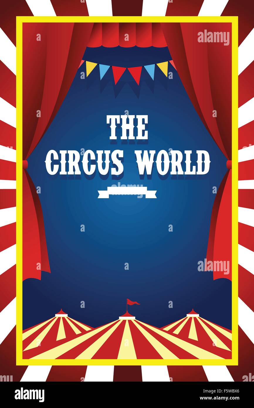 A vector illustration of circus brochure design Stock Vector Image ...