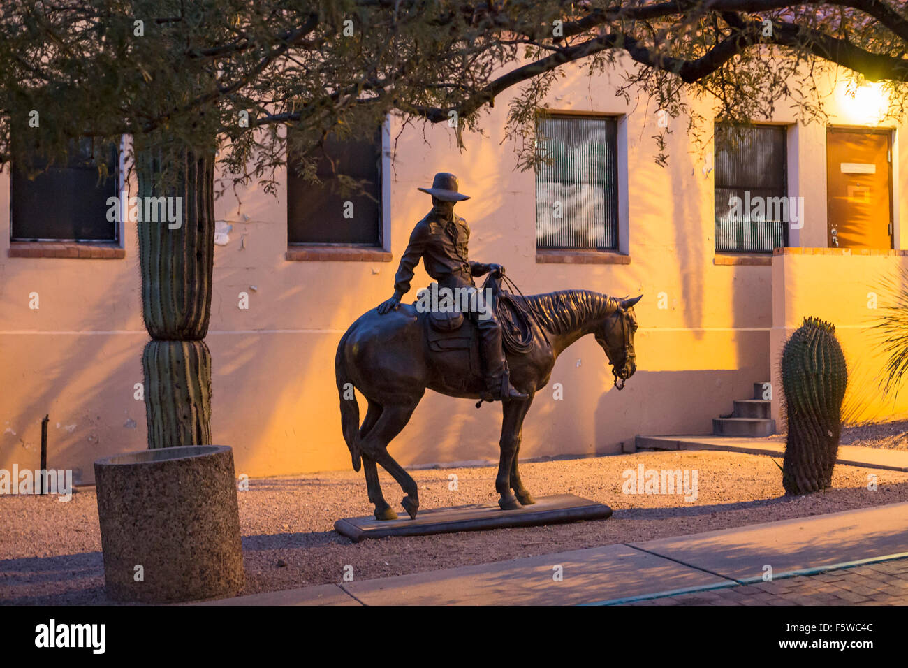 Tucson, Arizona - Art on the street near the Tucson Museum of Art Stock ...