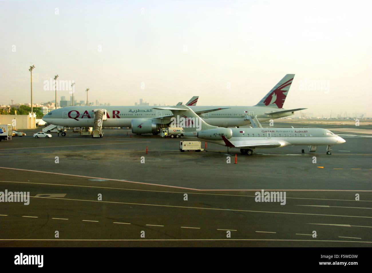 Doha International Airport. Qatar Airways Stock Photo - Alamy