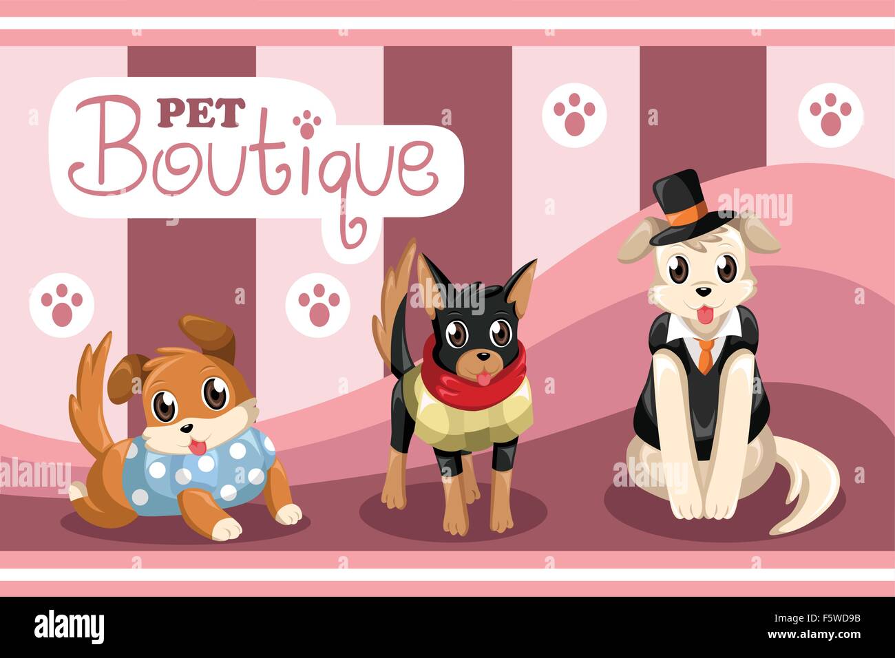 Boutique dog store Stock Vector Images - Alamy