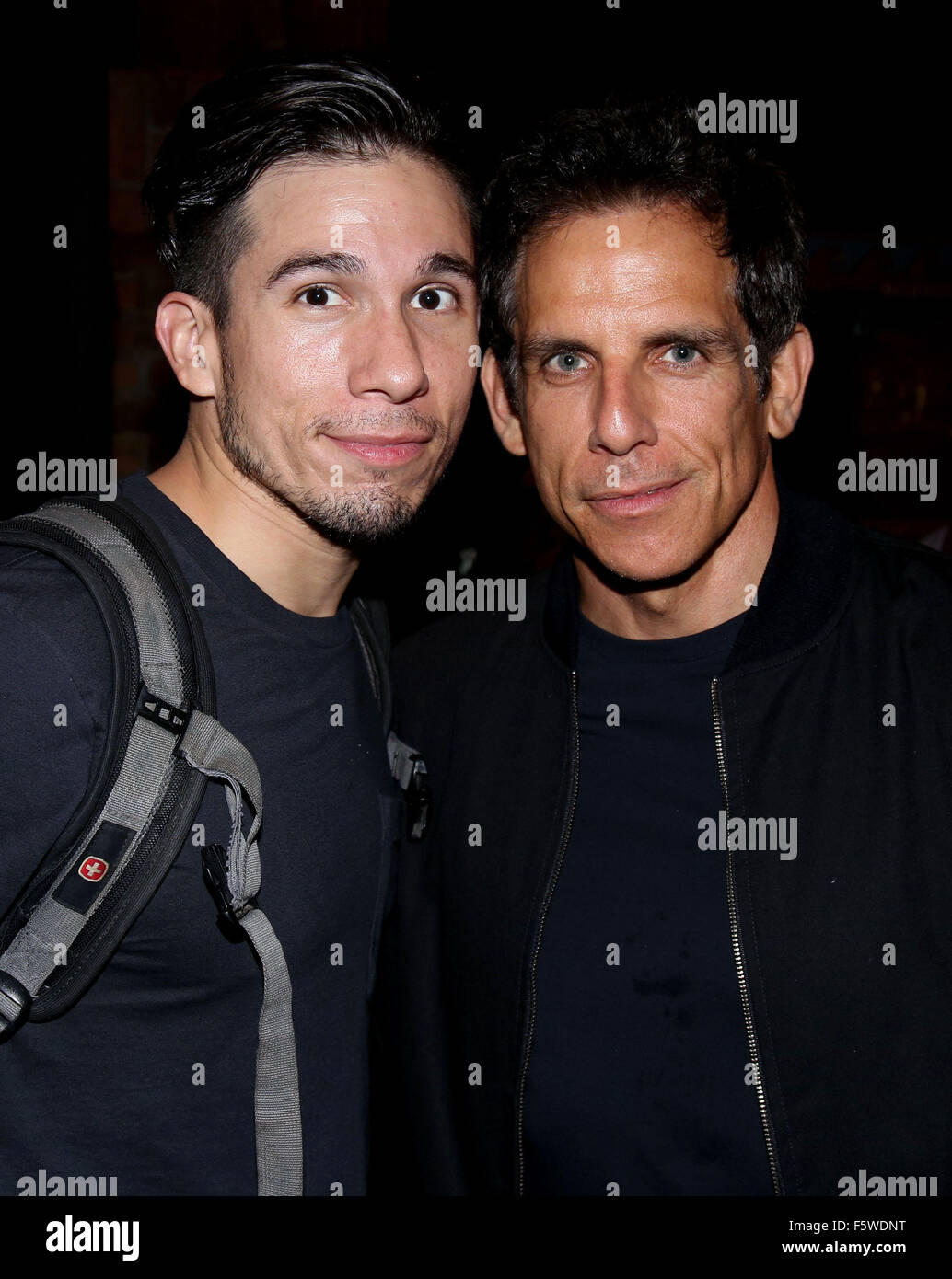 Backstage visit at the Broadway musical Hamilton at the Richard Rodgers ...