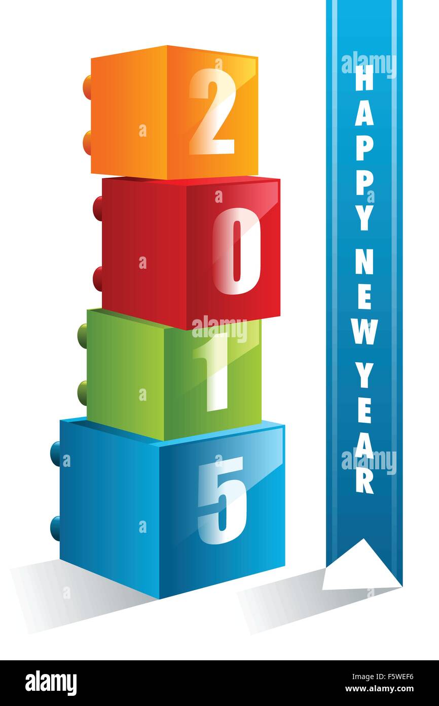 A vector illustration of New Year 2015 sign Stock Vector Image & Art ...