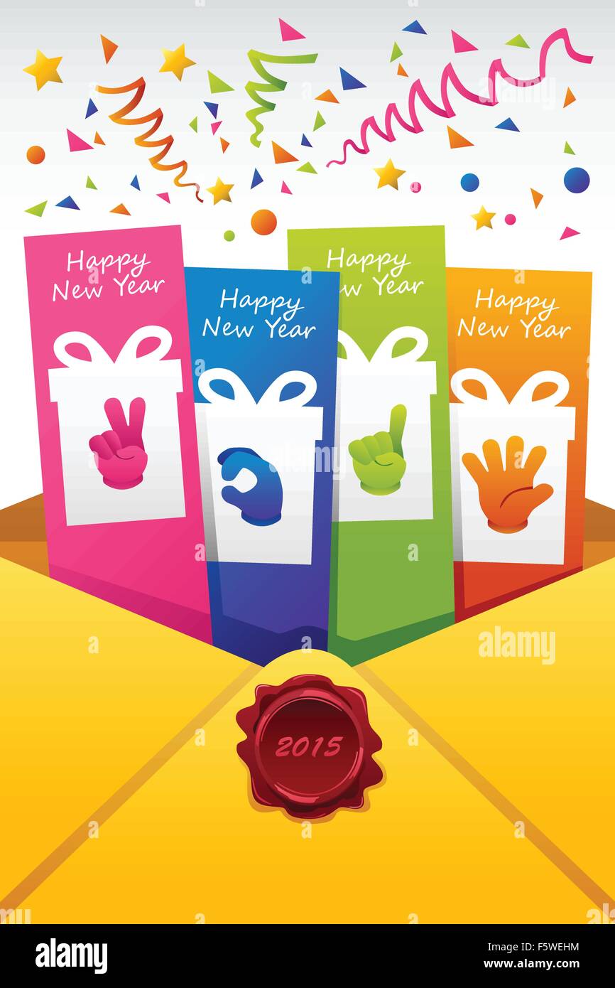 Year 2015 Stock Vector Images - Alamy