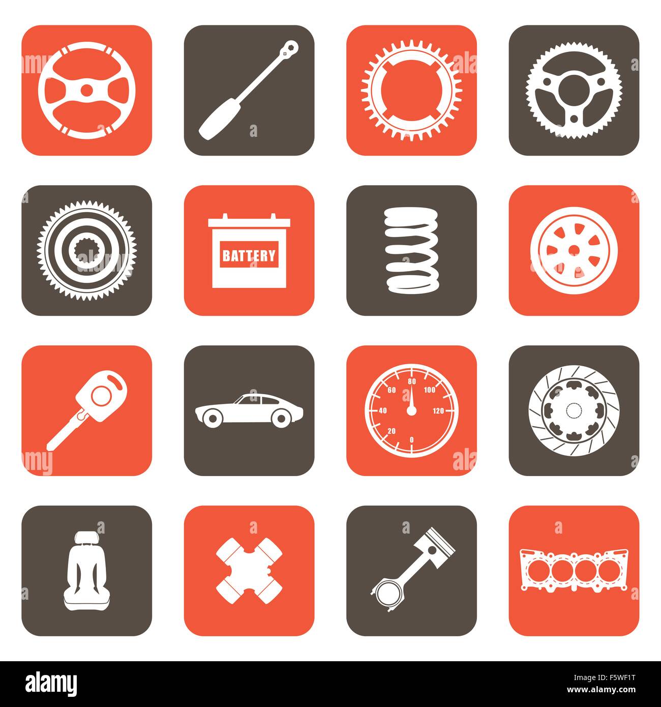 Auto spare parts Stock Vector Images - Alamy