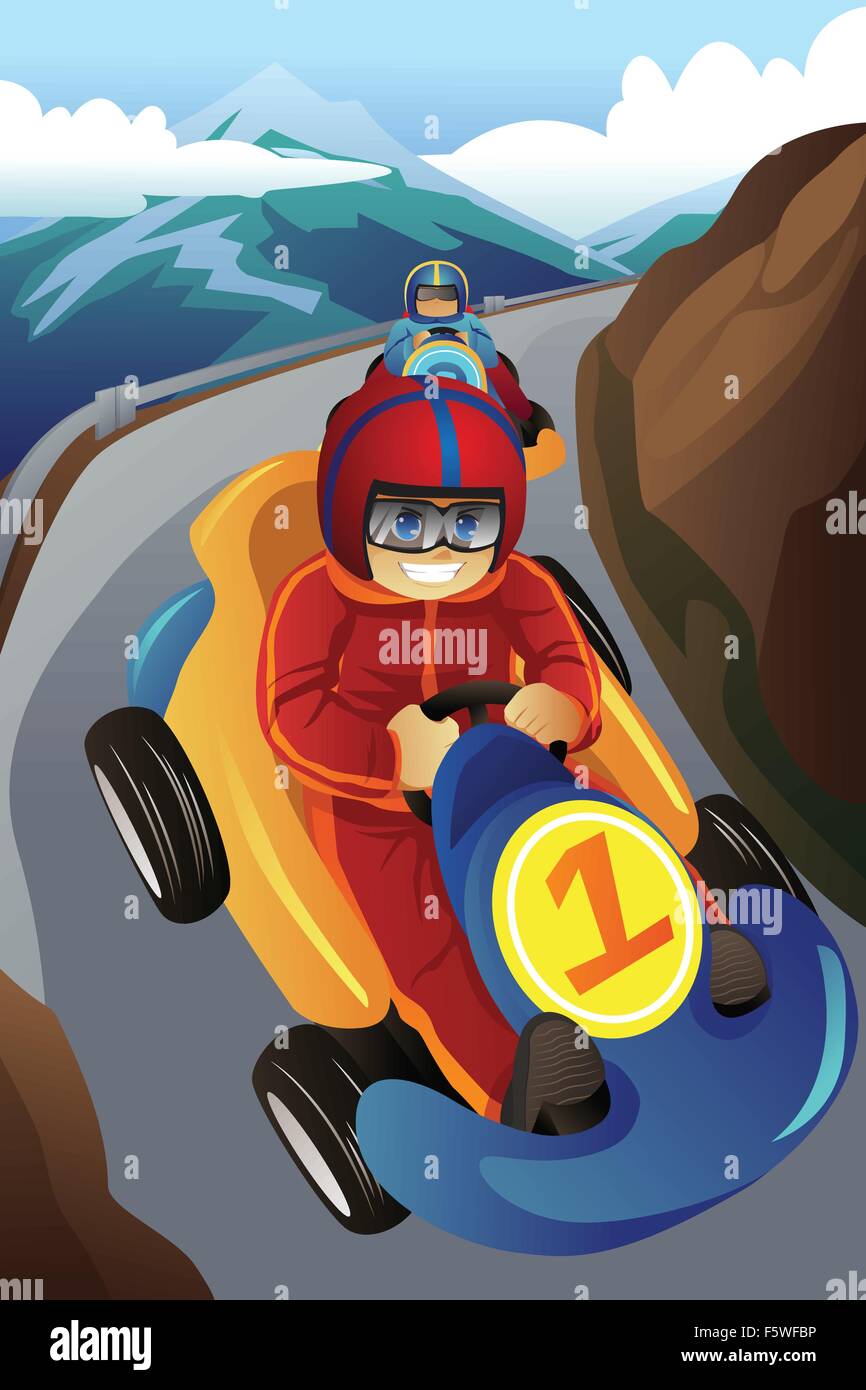 Vector Go Kart Clip Art Kart Racing Vector Graphics Go Kart Adobe