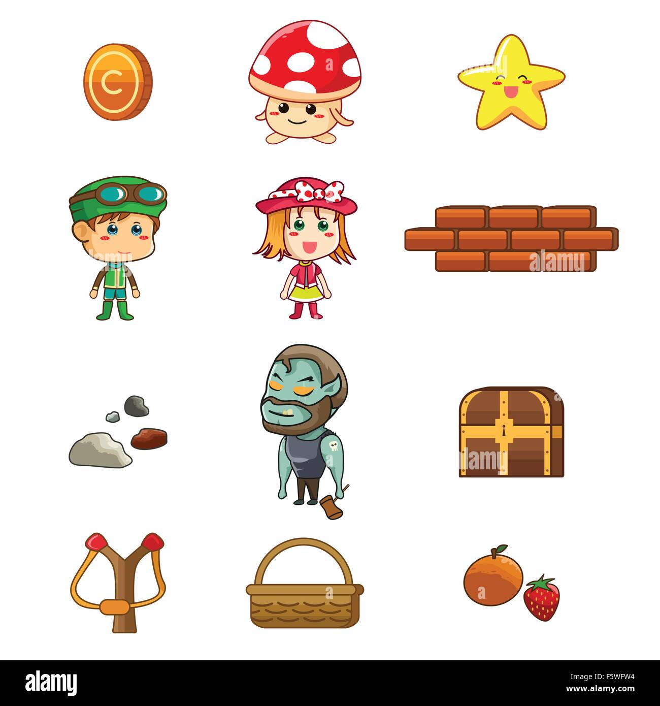 Sprites vector vectors hi-res stock photography and images - Alamy