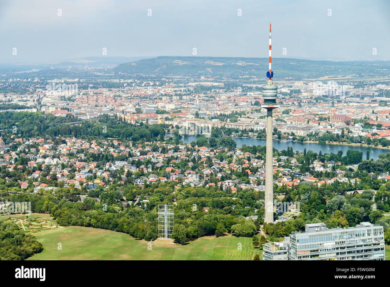 Aerial View Of Vienna City Skyline Stock Photo - Alamy