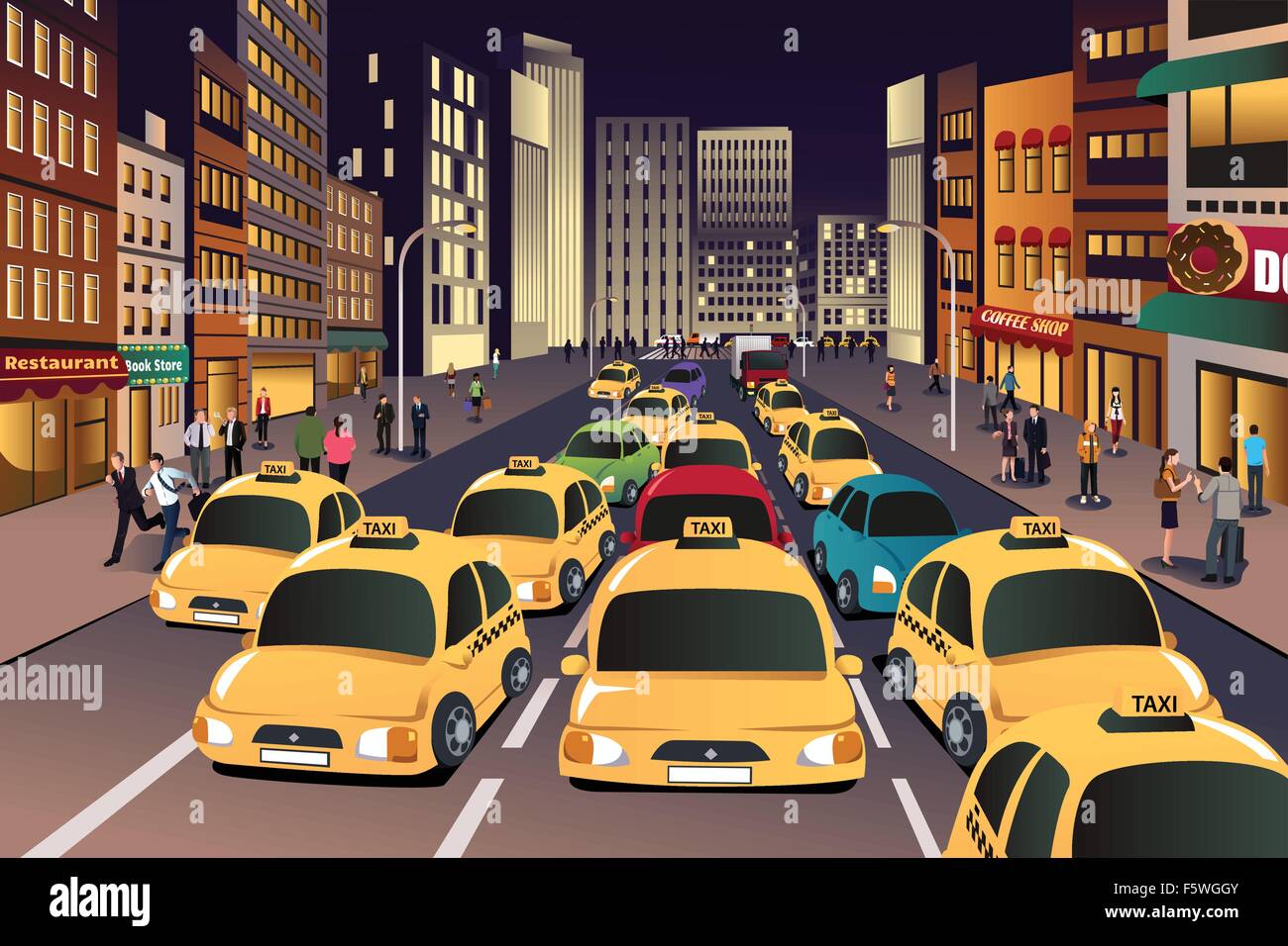 Busy City Clipart