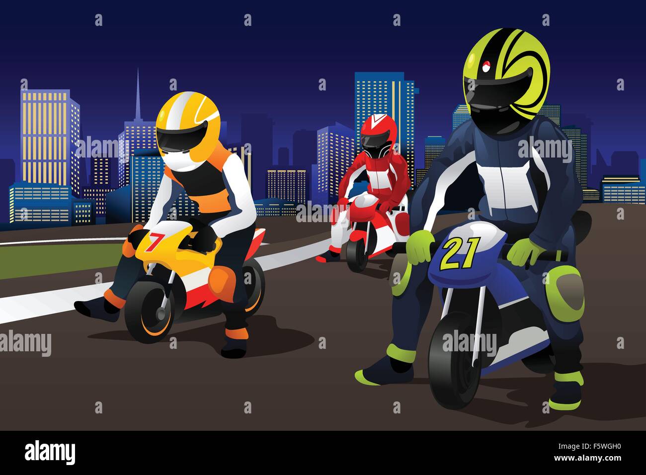 Motorcycle racing track kids hi-res stock photography and images - Alamy